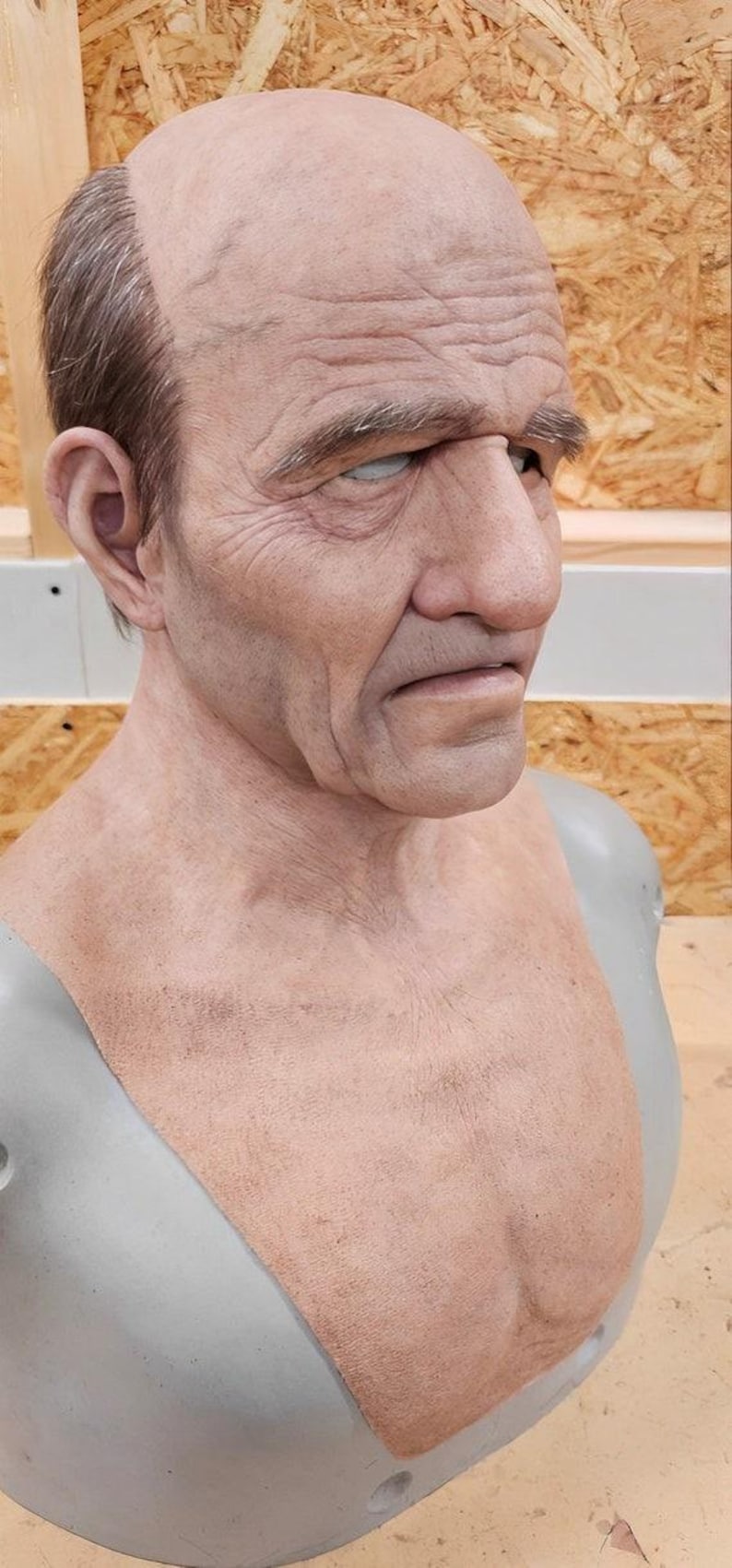 Ultra-realistic Old Man Silicone Mask Handcrafted for Cosplay ...