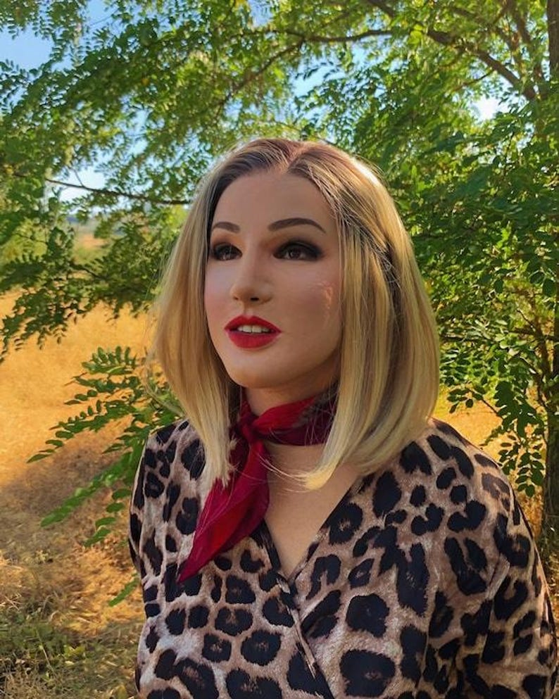 Ultimate Realistic Female Silicone Mask Ideal for Cosplay, Halloween ...