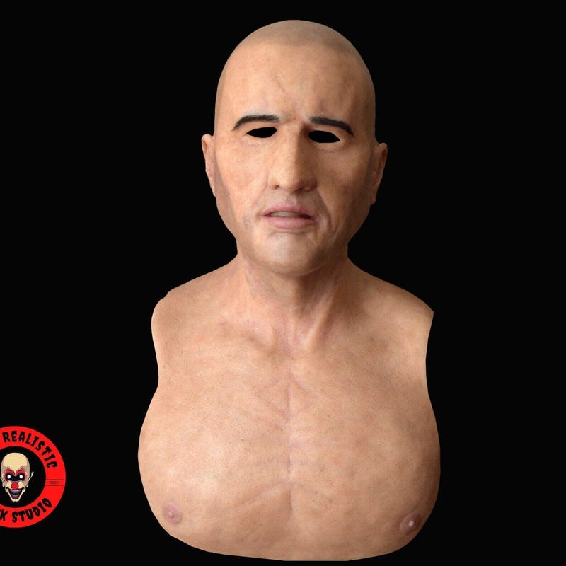 Realistic Silicone Face Mask for Men - Etsy