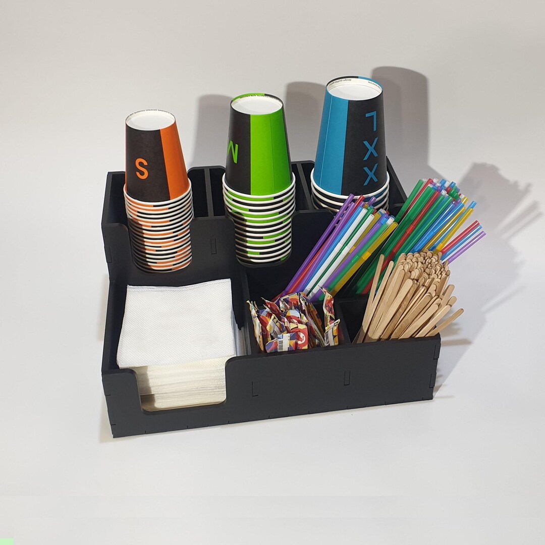 Wood Bar Organizer Bar Holder Custom Bar Kitchen Storage Wooden Box for ...