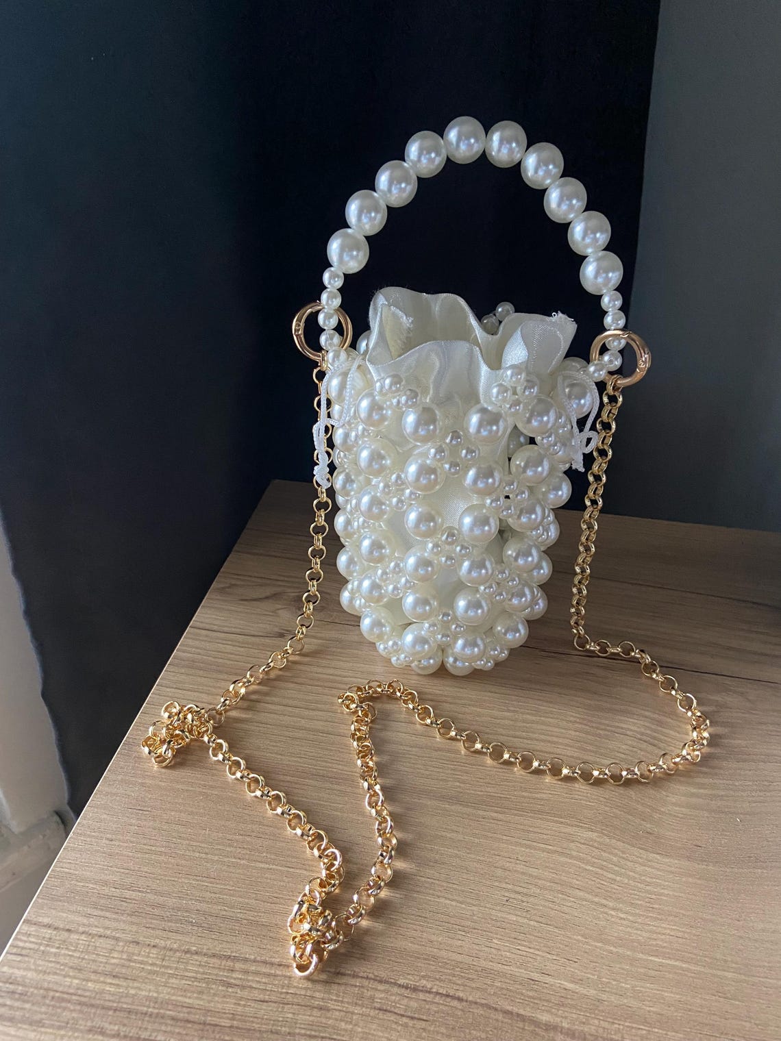 Pearl Bead Bag - Etsy