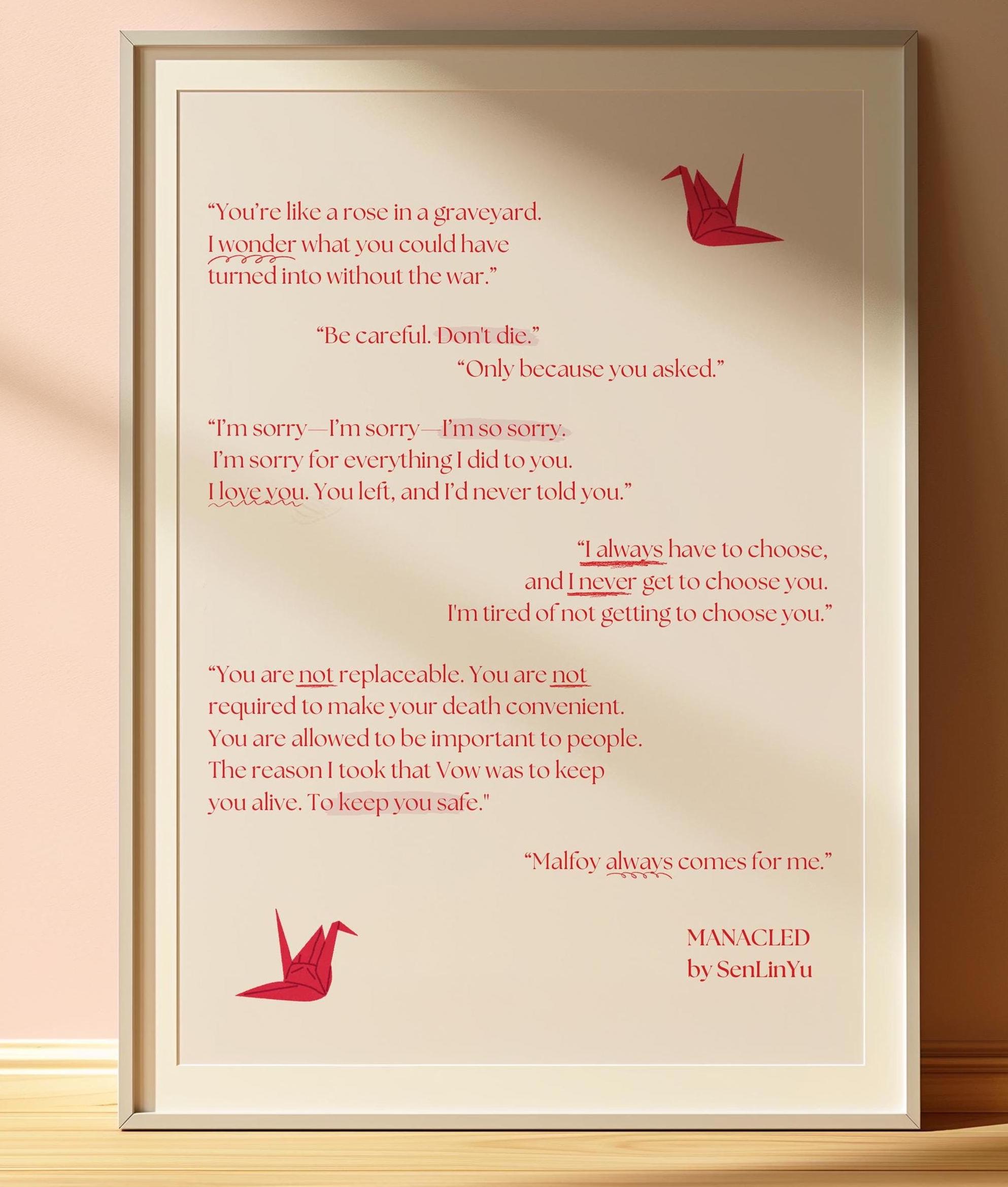 Dramione, Manacled Quotes, Always Comes for Me, Bookish, Fanfic ...