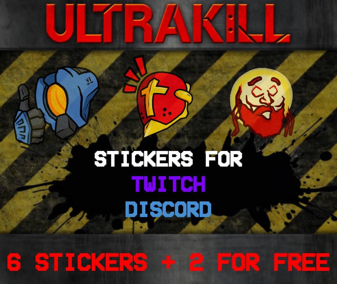 6 ULTRAKILL Twitch Emotes + 2 FREE - Etsy