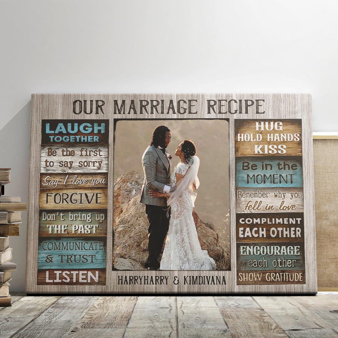 Dem Canvas Personalized Couple Canvas Prints, Custom Couple Photo and ...