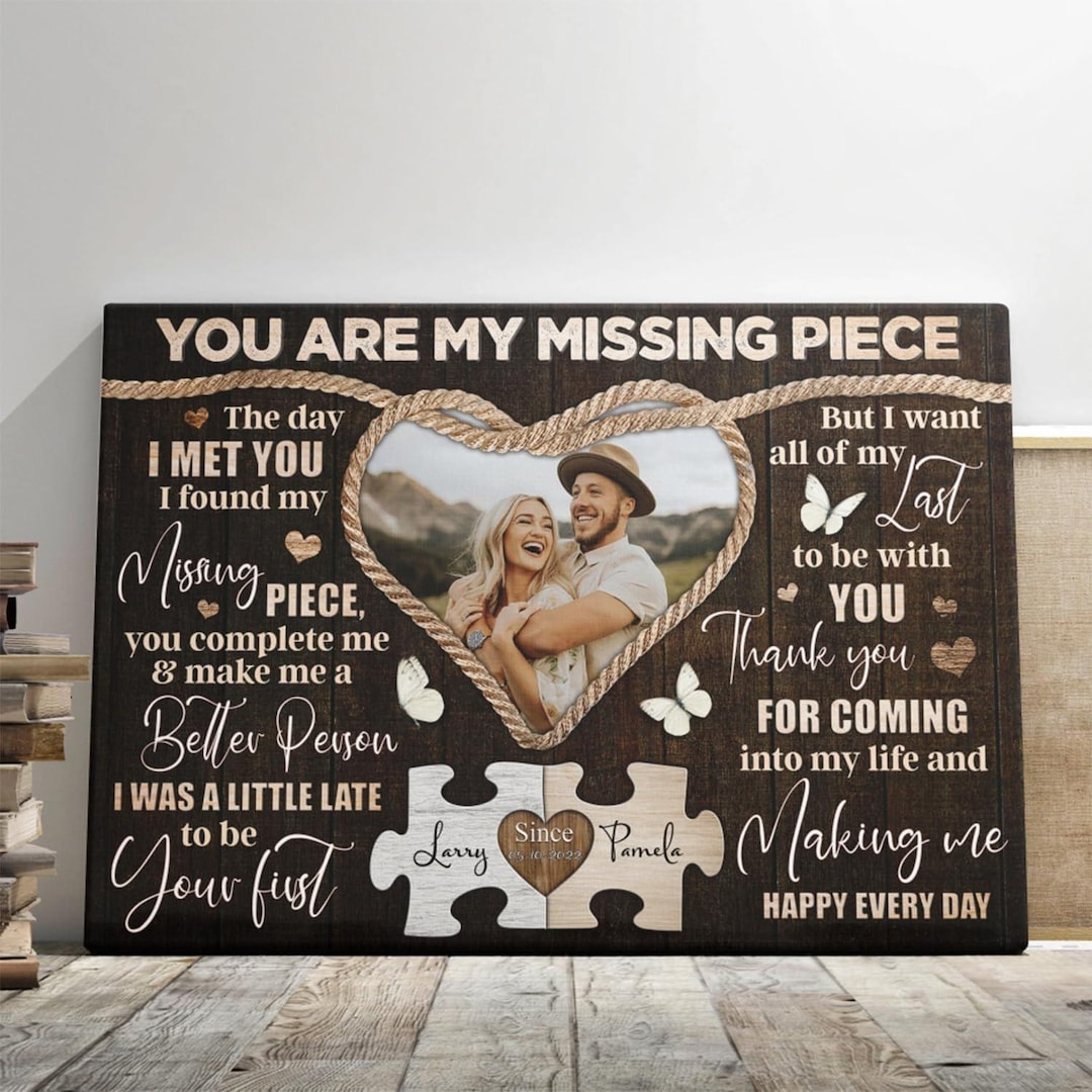 Dem Canvas Personalized Couple Canvas, Custom Photo and Name, You Are ...