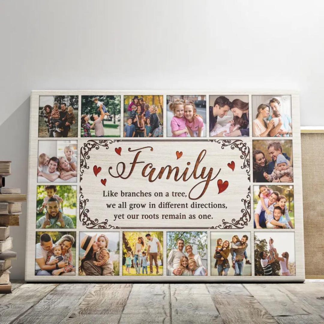 Dem Canvas Personalized Family Canvas, Custom Photo Collage, Gifts for ...
