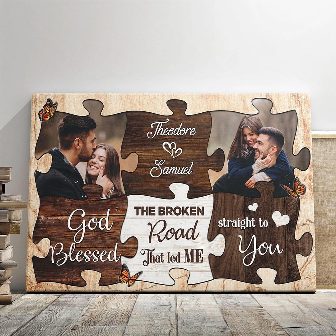 Personalized Couple Canvas Prints, Custom Anniversary Couples Gifts for ...