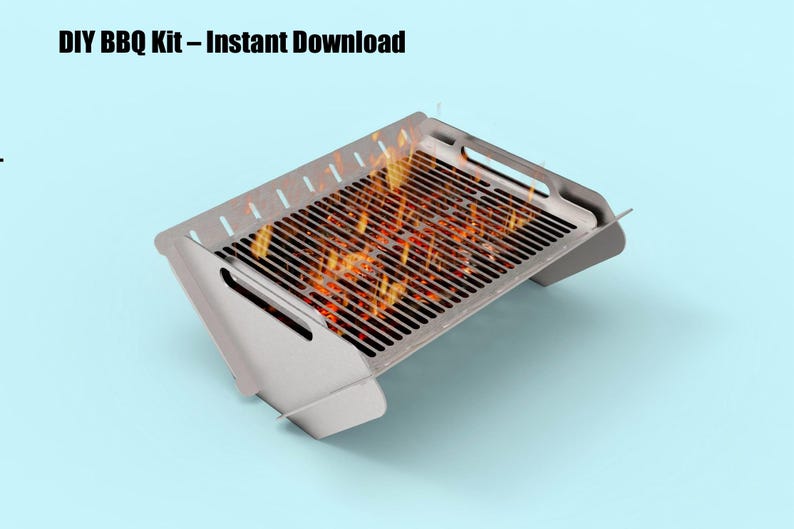 Flat Pack BBQ Grill CNC Plans – Portable Camping Grill (dxf, Pdf) - Etsy