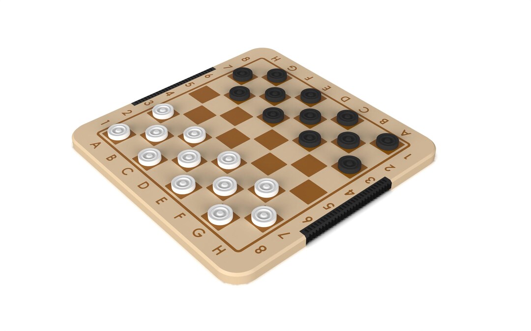 Folding Checkers Board STL File: 3D Printable Travel Game - Etsy