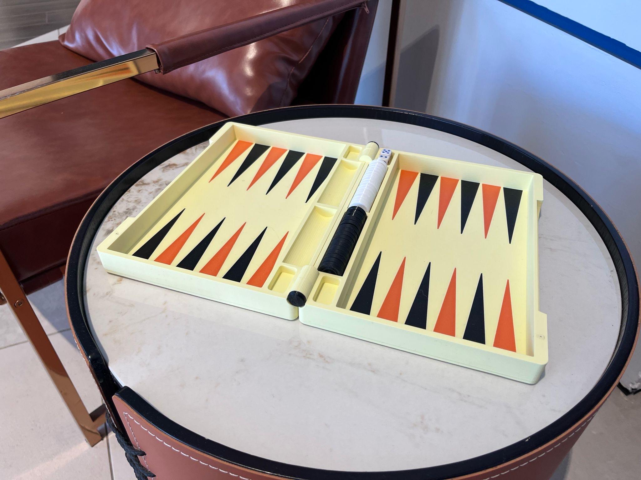 3D Printed Backgammon Set – Foldable Travel Game Board | Handmade ...