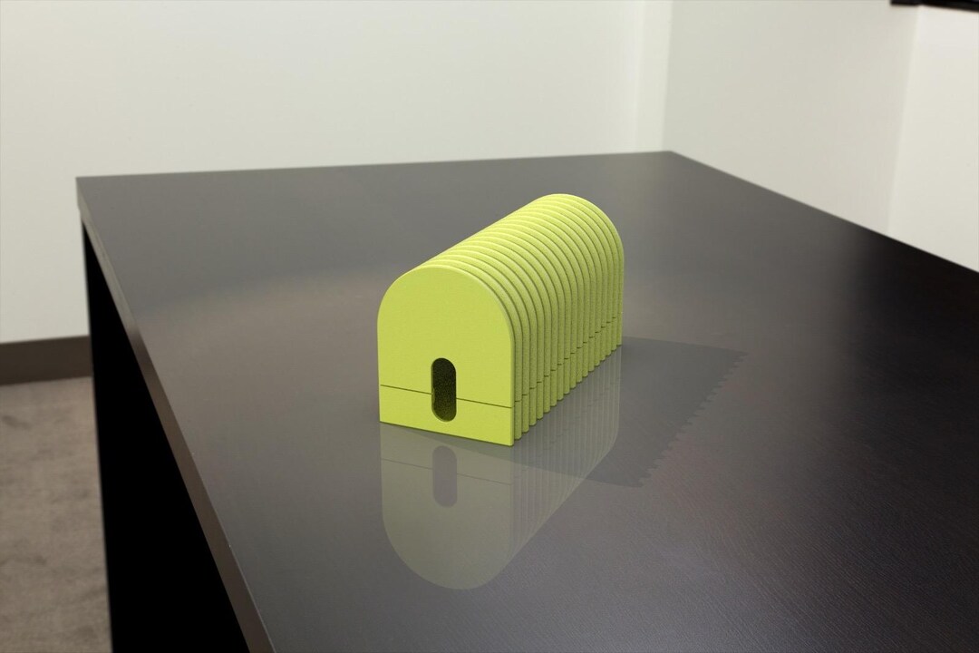 Rounded Cable Organizer STL File – Minimalist Ribbed Cord Holder | 3D ...