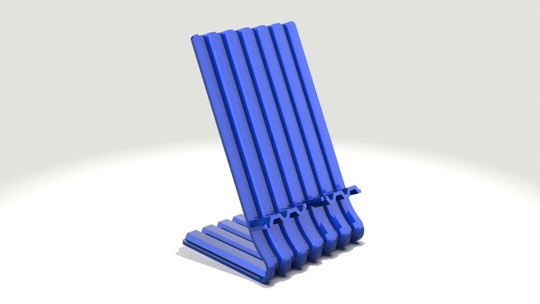 Ripple Phone Stand STL: Modern Charging Dock, 3D Printable File - Etsy