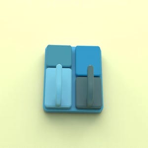 3D Printable Wall Hanger: Modern Multi-hook Organizer (STL File) - Etsy