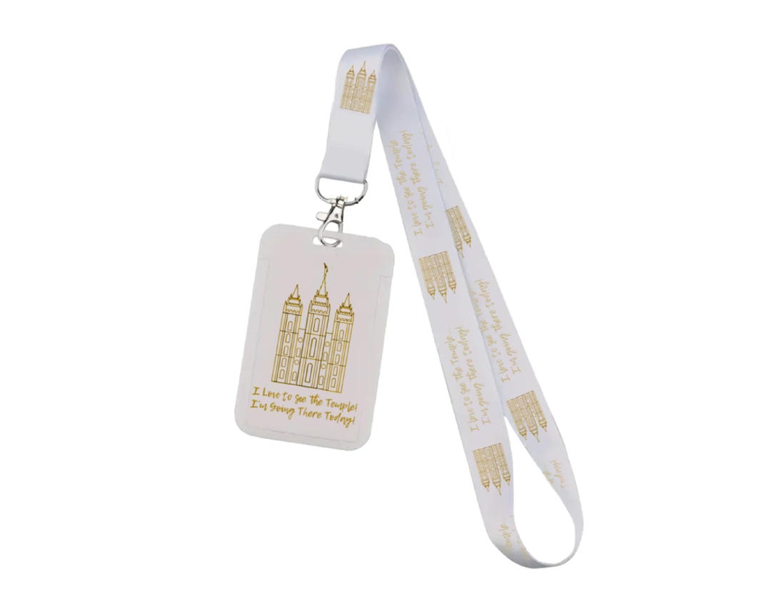 LDS Temple Recommend Holder With Lanyard - Etsy