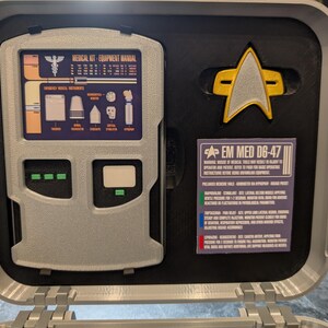 Starfleet Medical Kit With Medical Tools - 3D Printed Hand Finished ...