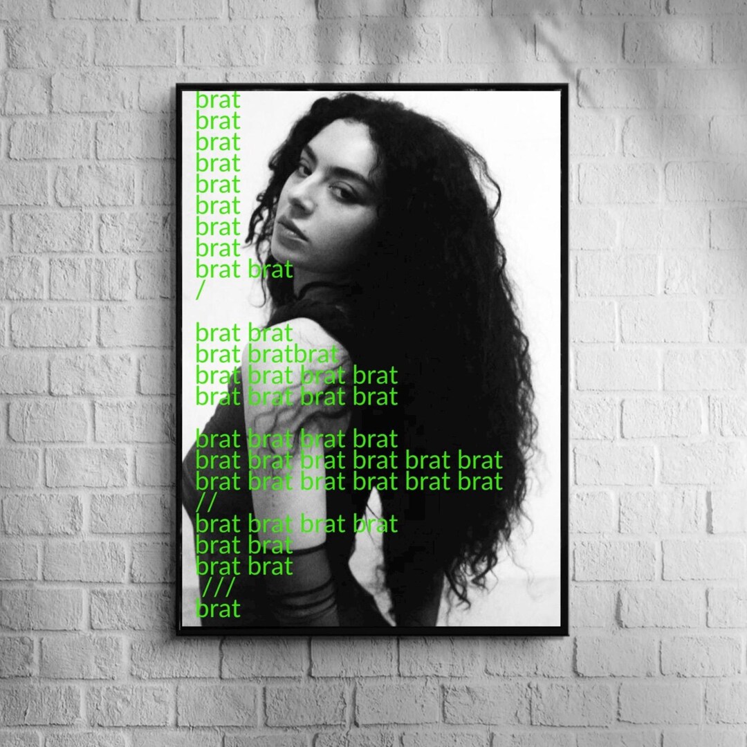 Charli XCX Brat Poster Digital Download, Printable Wall Art, Poster ...