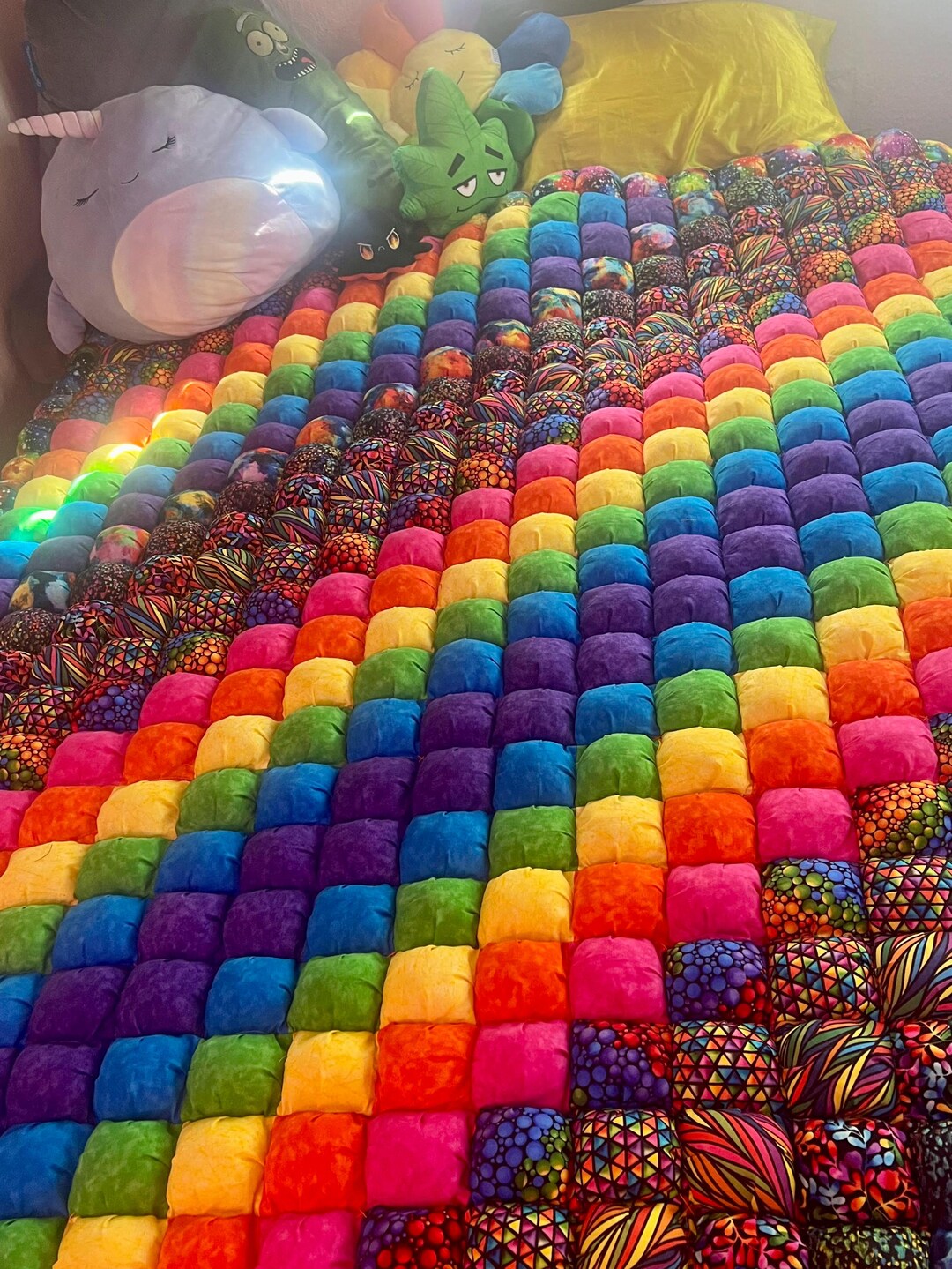 Custom Puff Quilt up to 9 Fabrics - Etsy