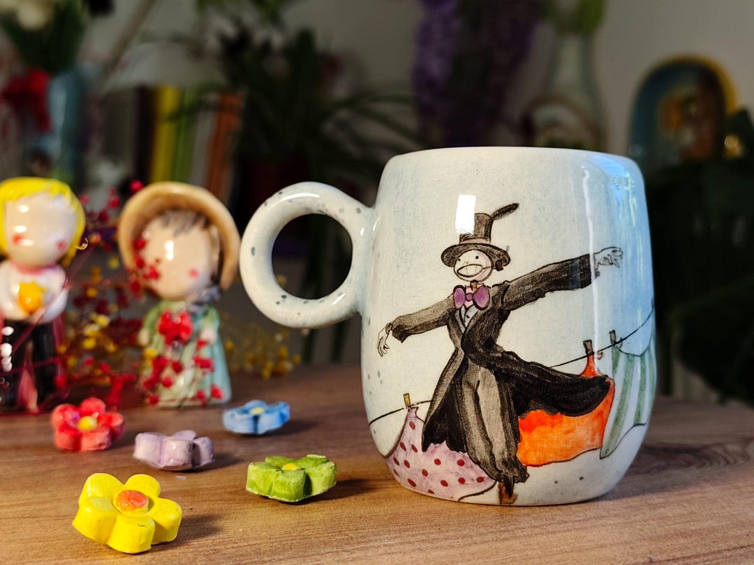 Handmade Howl’s Moving Castle Mug – Turnip-head (scarecrow) – Elegant ...