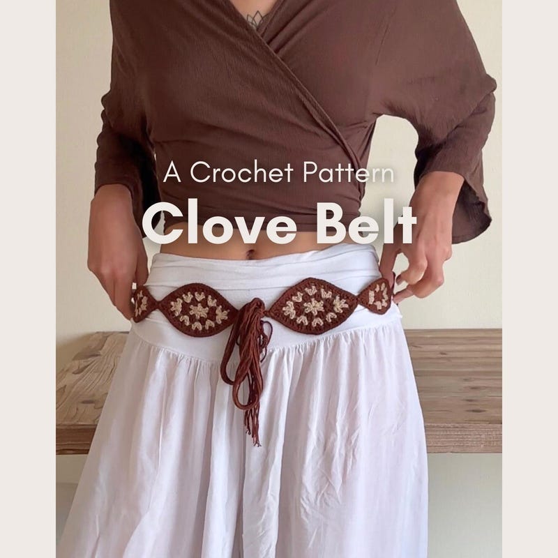Boho Crochet Belt Patterns - Etsy
