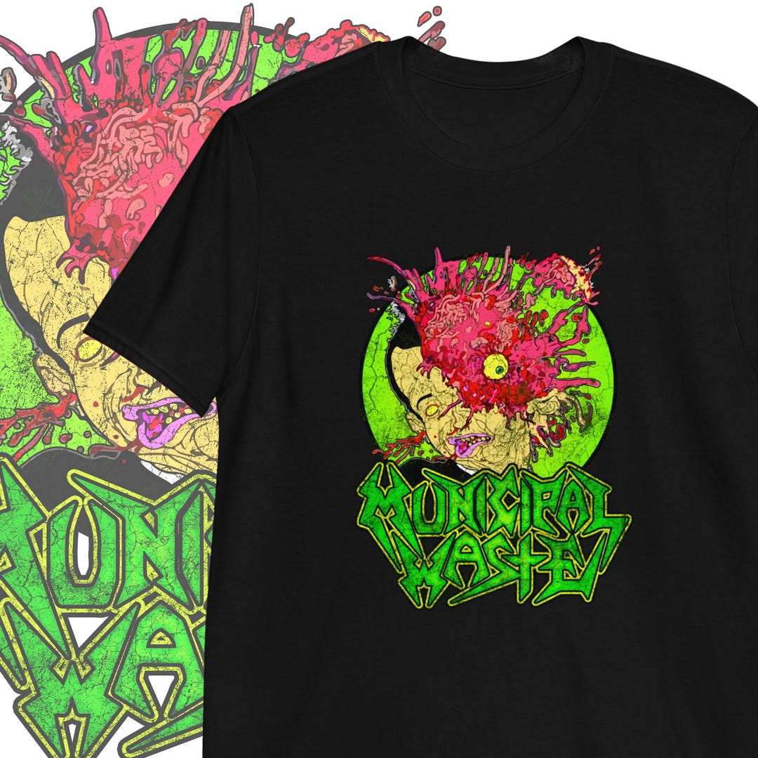 Municipal Waste T-shirt Thrash Metal Band Clothing - Etsy