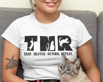 TNR Digital Art, Trap Neuter Return, TNR Saves Lives, Cat Rescue Svg ...