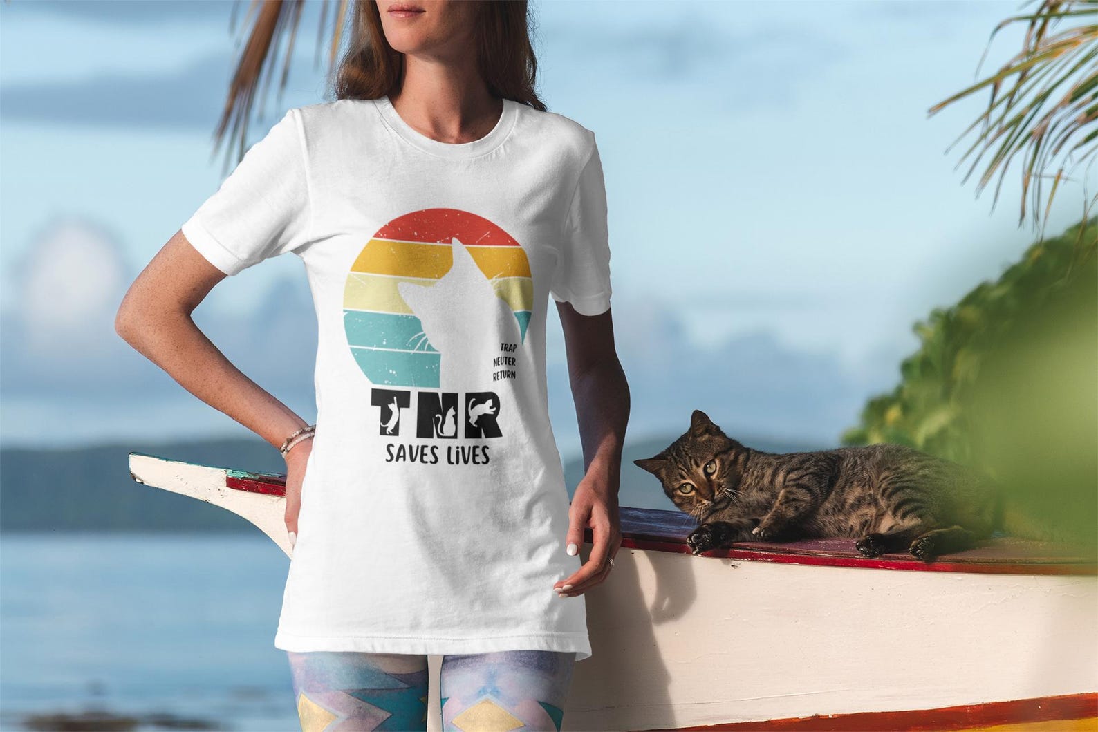 TNR Digital Art, Trap Neuter Return, TNR Saves Lives, Cat Rescue Svg ...