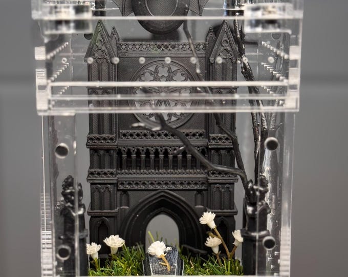 Cathedral Funeral Themed Jumping Spider Enclosure - Etsy