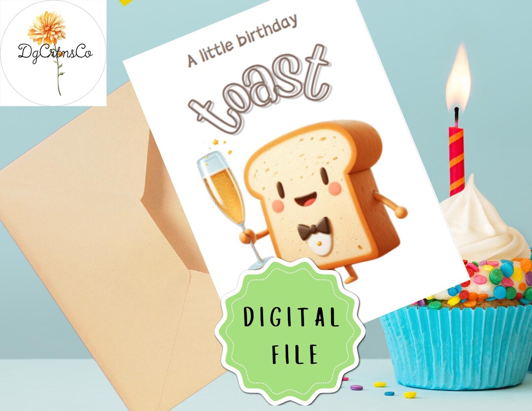 TOAST PUN Humorous Birthday Card - Etsy