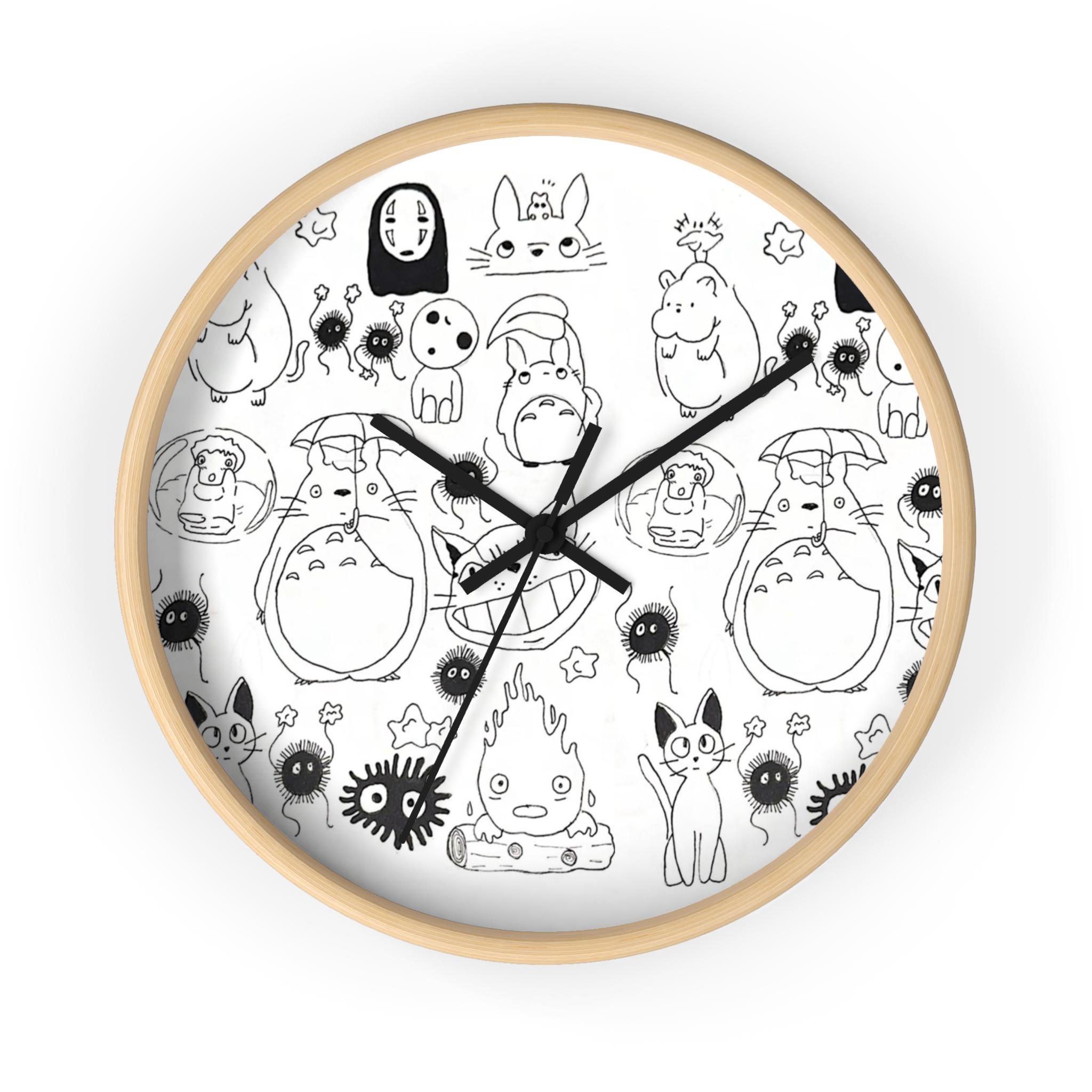Anime Clock Studio Ghibli Character Wall Clock, Perfect Present for Him ...