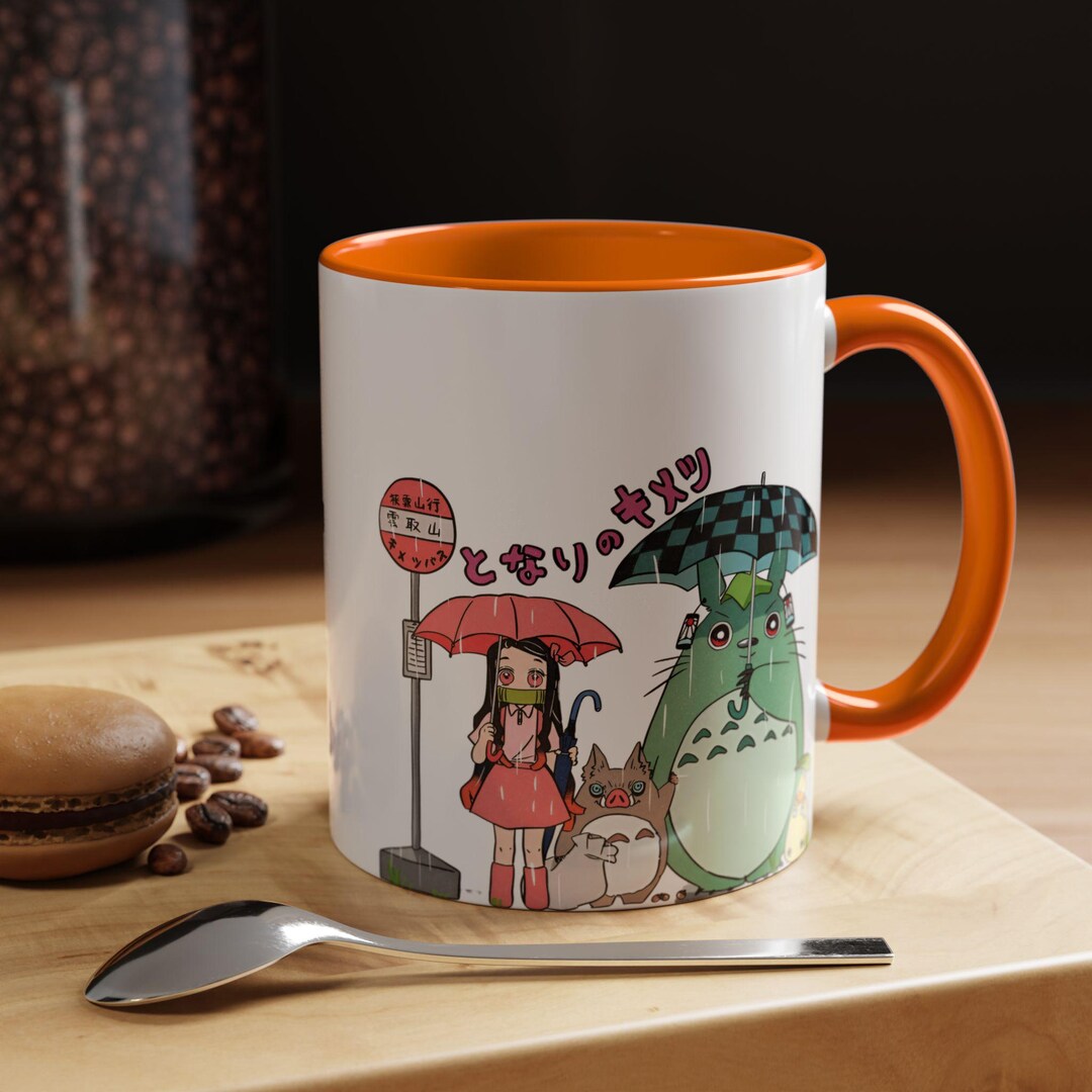 Mug, My Neighbor Totoro X Demon Slayer, Anime, Ghibli Mug, Perfect ...