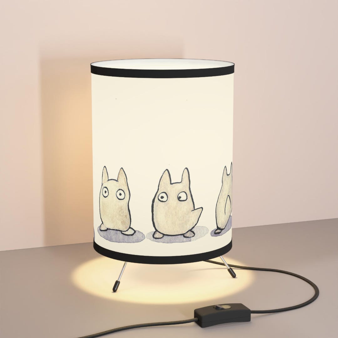Tripod Lamp, My Neighbor Totoro Character, Ghibli Movie, Nursery Decor ...