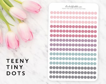 Tiny Circle Stickers | Etsy