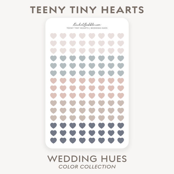 Small Heart Stickers - Etsy