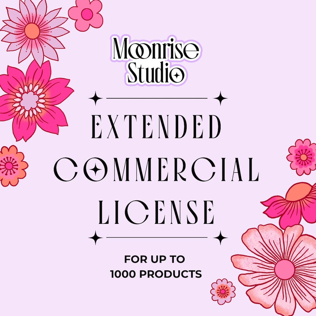 Extended Licence for One Design // up to 1000 Units - Etsy
