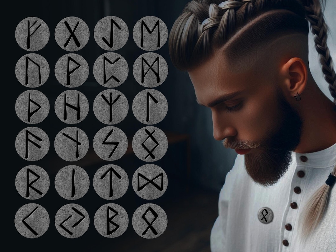 Viking Runes Pin Badge, Futhark Alphabet, Runic Alphabet, 2.5mm Pin ...