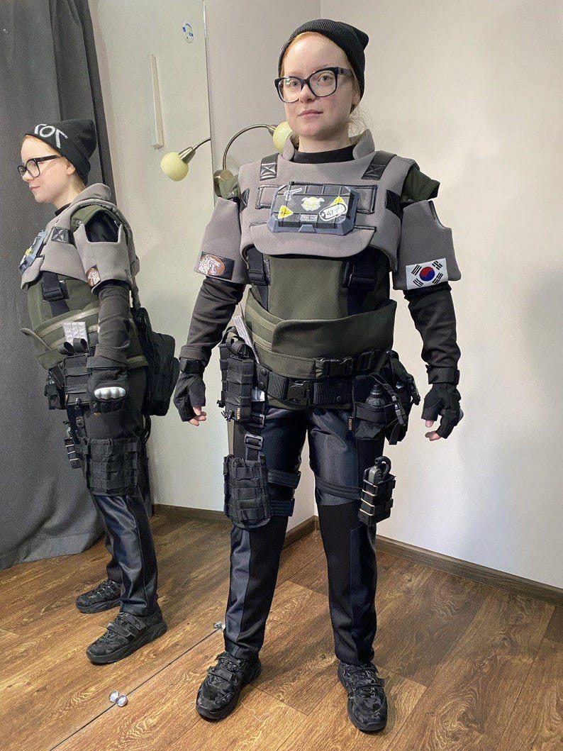 Tactical Hacker-inspired Cosplay Costume, Custom Made, Handcrafted ...