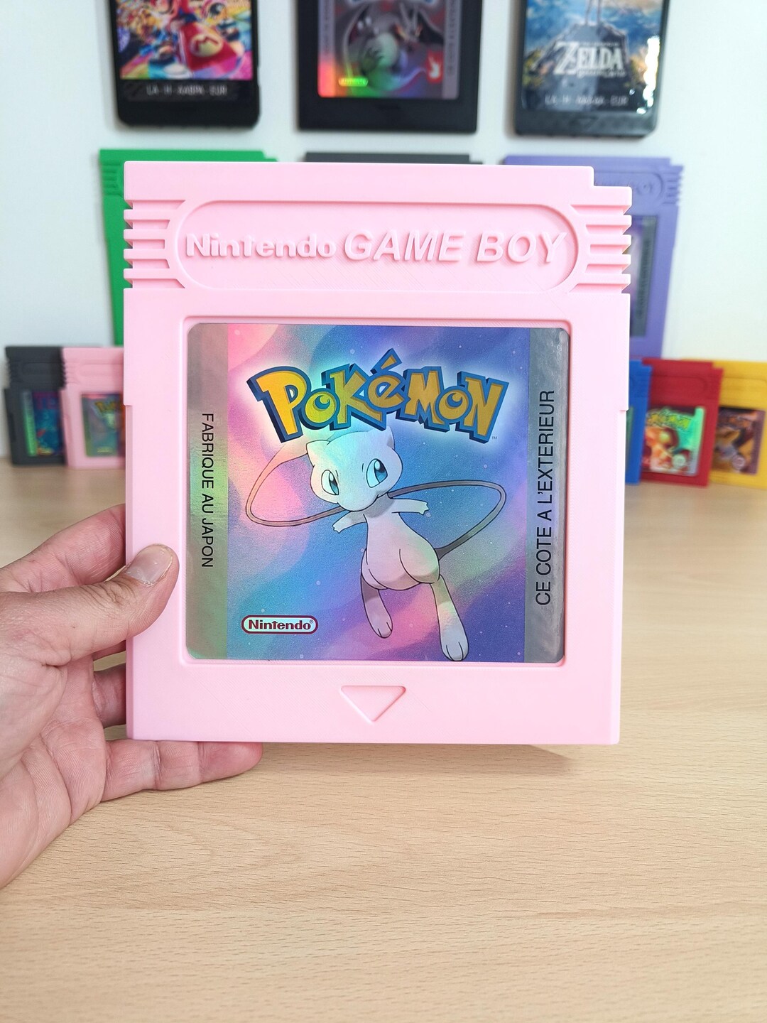 Cartouche Géante Nintendo Game Boy Pokémon Mew décoration murale - Etsy ...