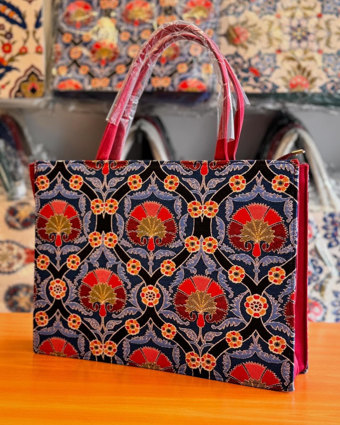 Damask Delight Handmade Goblen Bag Shoulder Bag unique Design Bag ...