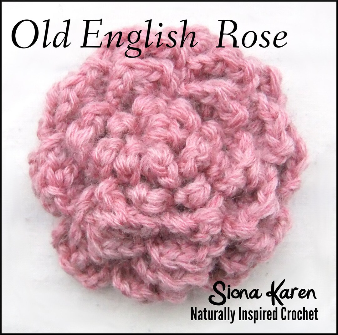 Old English Rose Crochet Pattern PDF - Etsy