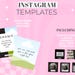 Black Instagram Templates for Canva | Aesthetic Black Instagram ...