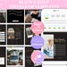 Black Instagram Templates for Canva | Aesthetic Black Instagram ...