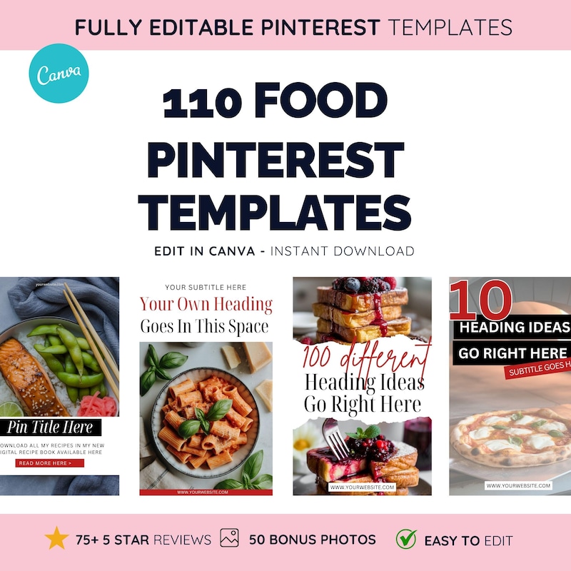 Digital Pinterest Template - Etsy UK