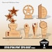 6 Different Designs Awards Trophy Laser Cut Bundle, Glowforge Laser Cut ...