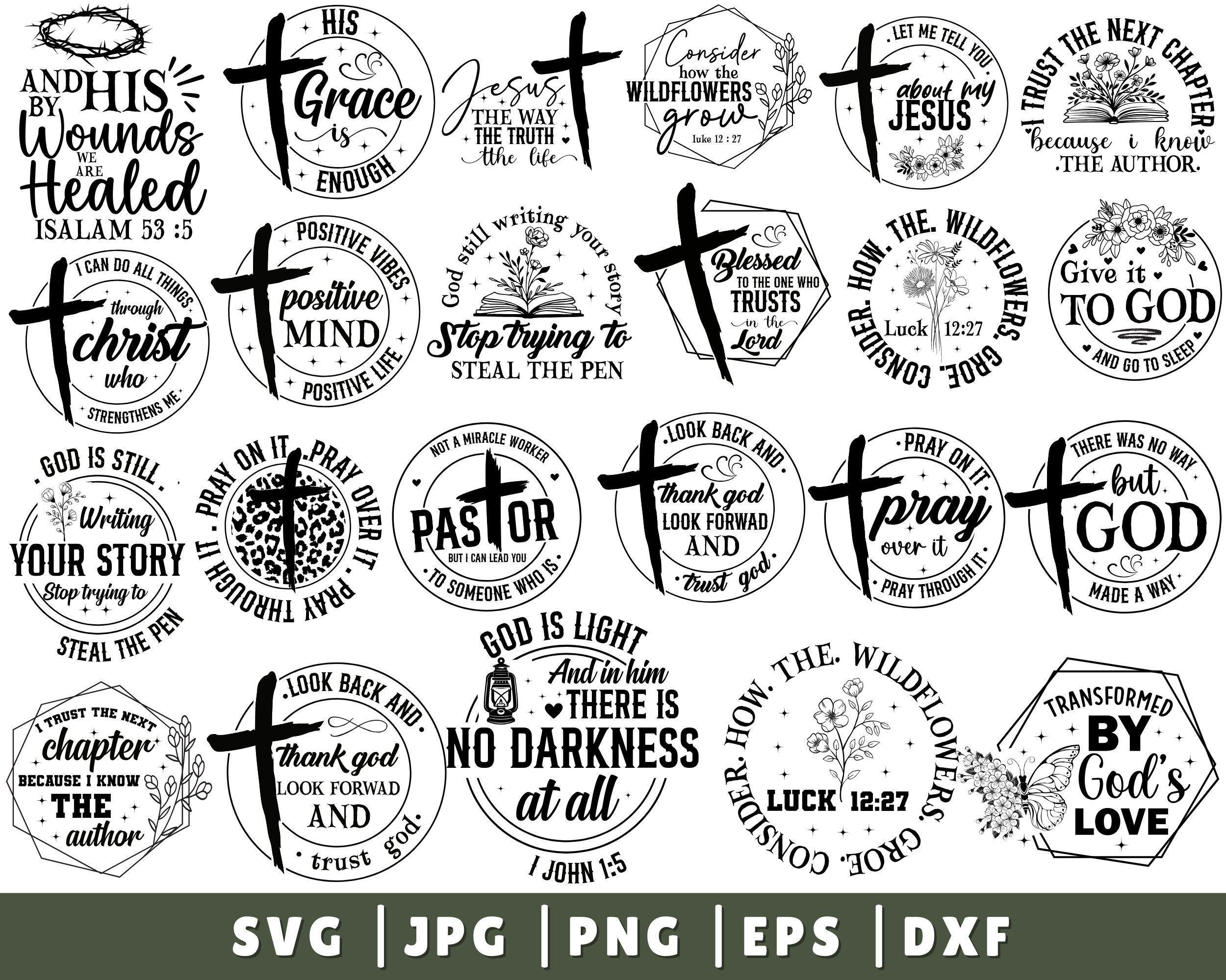 Christian SVG Bundle, Christian SVG, Religious Svg, Faith Svg, God Svg ...