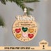 Personalized Friends Heartstrings Ornament SVG, Bestie Ornament SVG ...