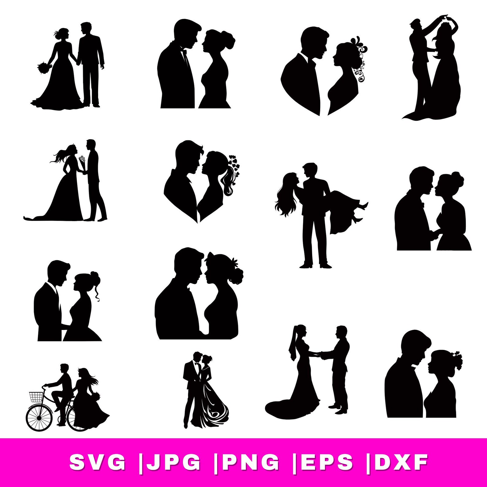 Wedding Heart SVG, Wedding SVG, Bride and Groom Svg,celebration Wedding ...
