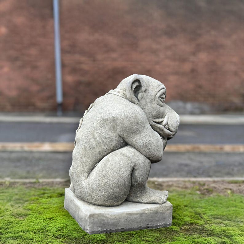 Large Gargoyle Statue Concrete Gothic Gremlin Figure Stone Guardian ...
