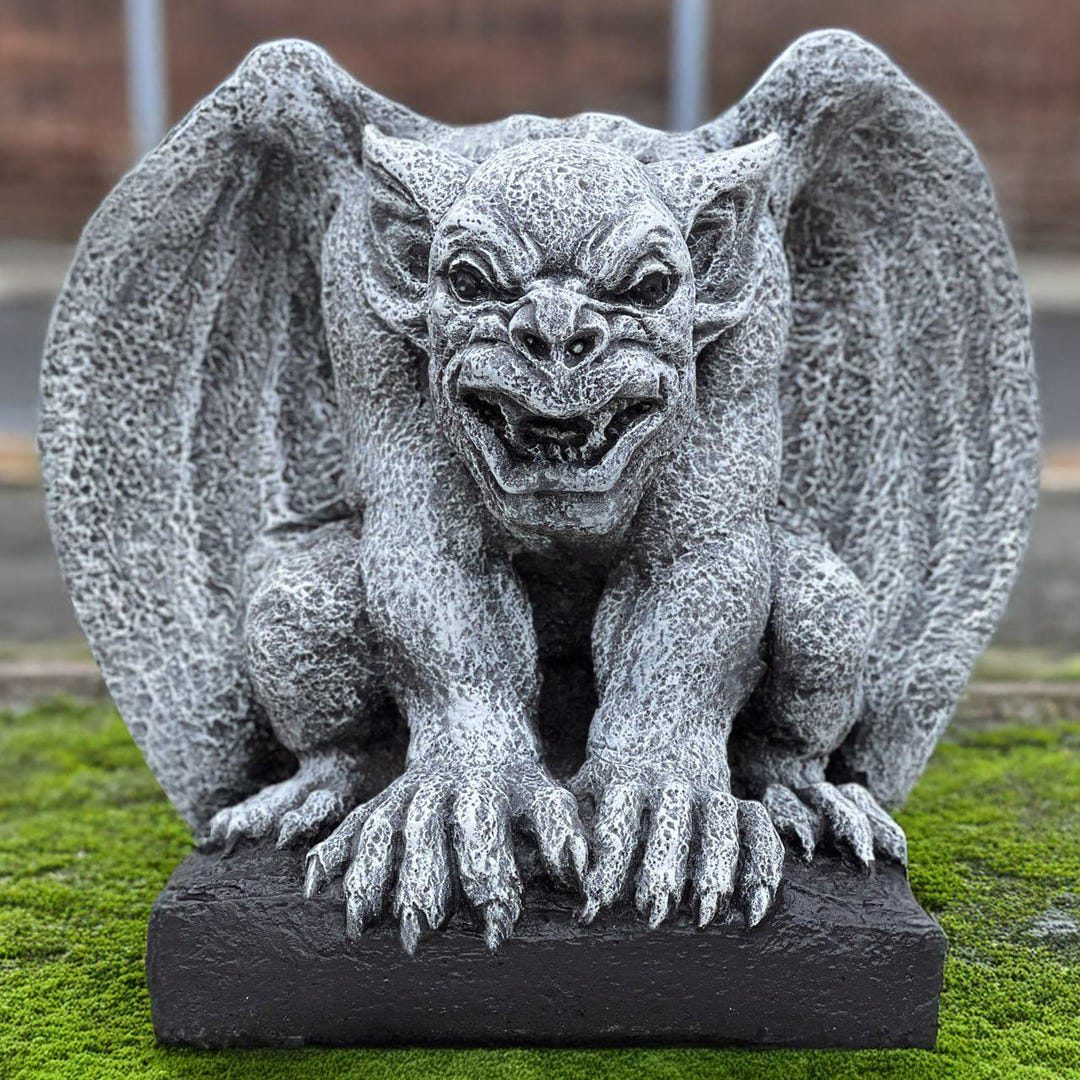 Stone Garden Monster Decoration Outdoor Demon Statue Concrete Guardian ...