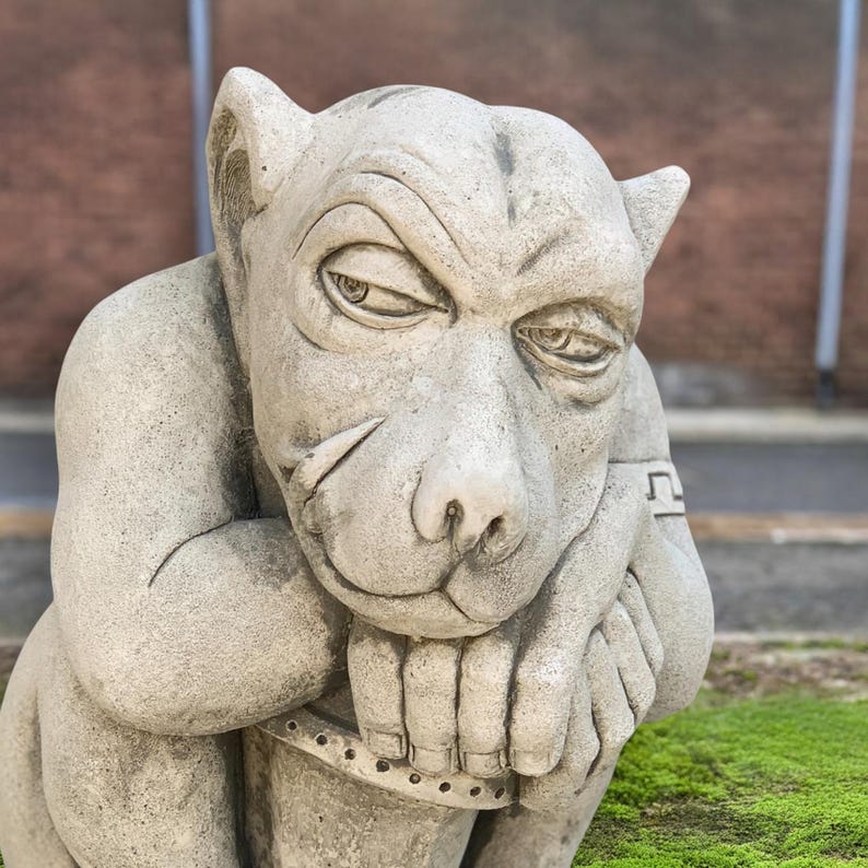 Large Gargoyle Statue Concrete Gothic Gremlin Figure Stone Guardian ...