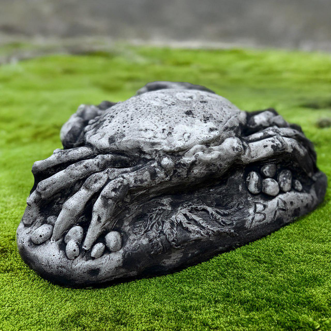 Stone Crab Statue Realistic Concrete Marine Decoration Handmade Coastal ...